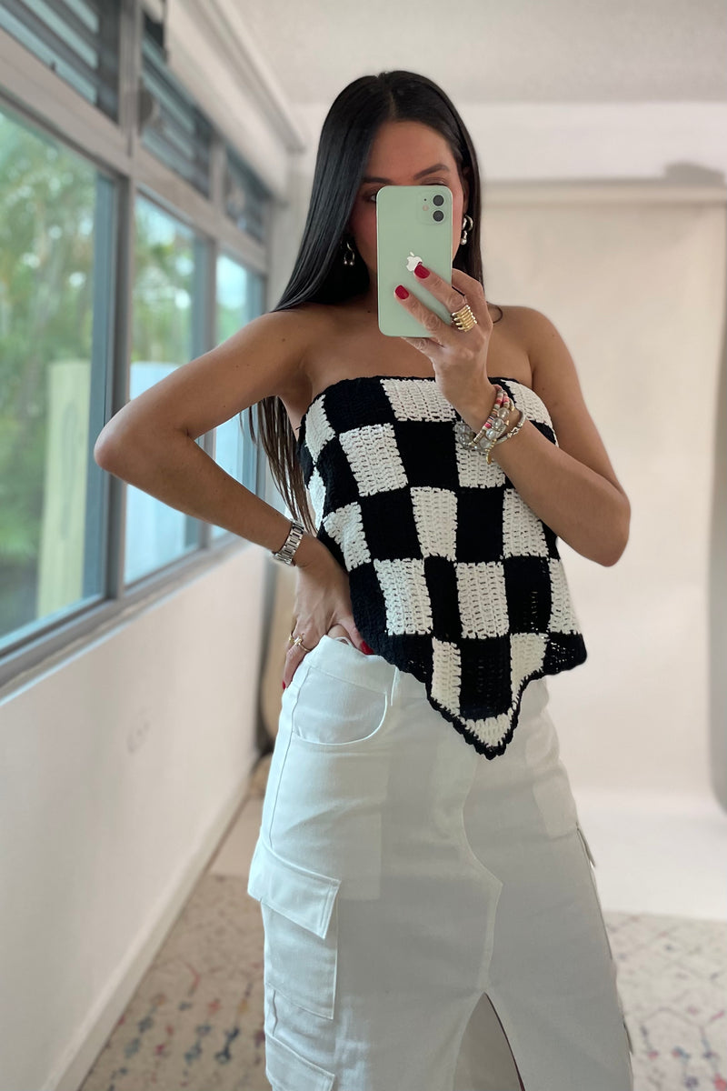 Checkered Bandana Top – V I T T A